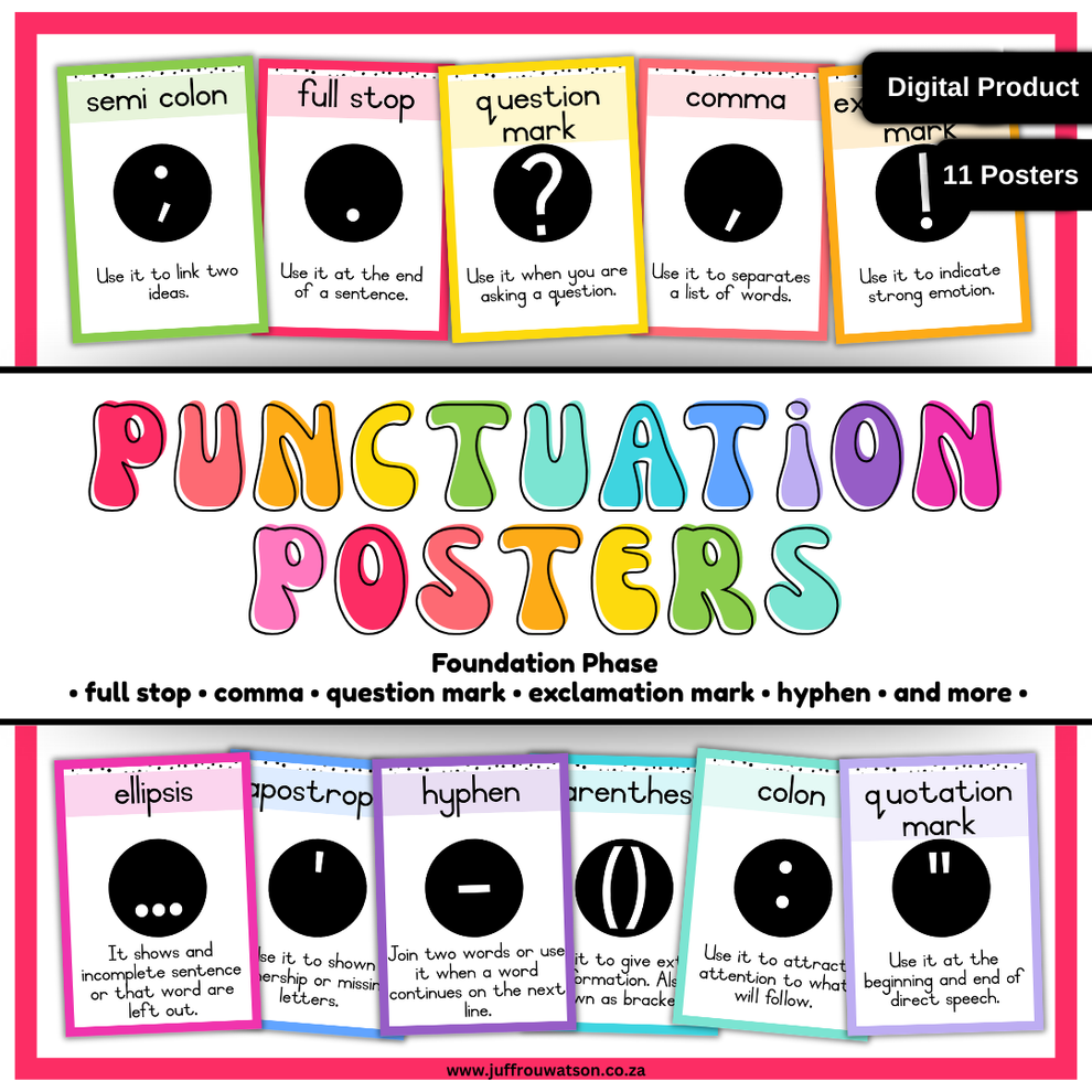 Punctuation Posters – Juffrou Watson