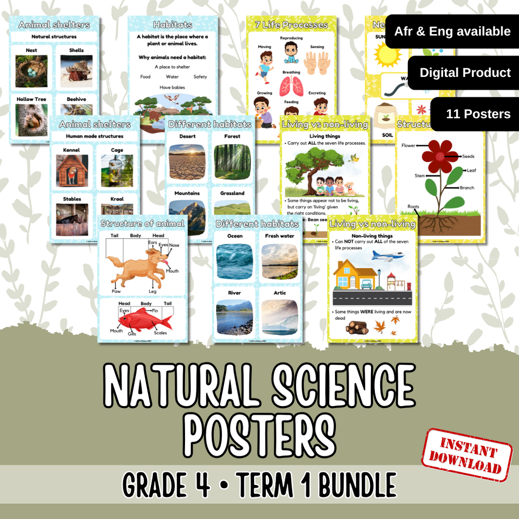 Grade 4 Natural Science Posters – Juffrou Watson