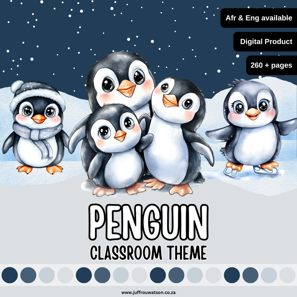Penguin Classroom Theme | Pikkewyn Klaskamertema – Juffrou Watson
